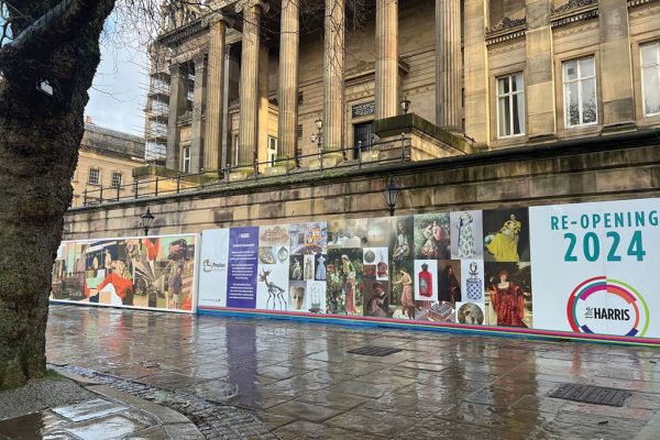 Transforming Harris construction site Hoarding Boards | Poppy Signs